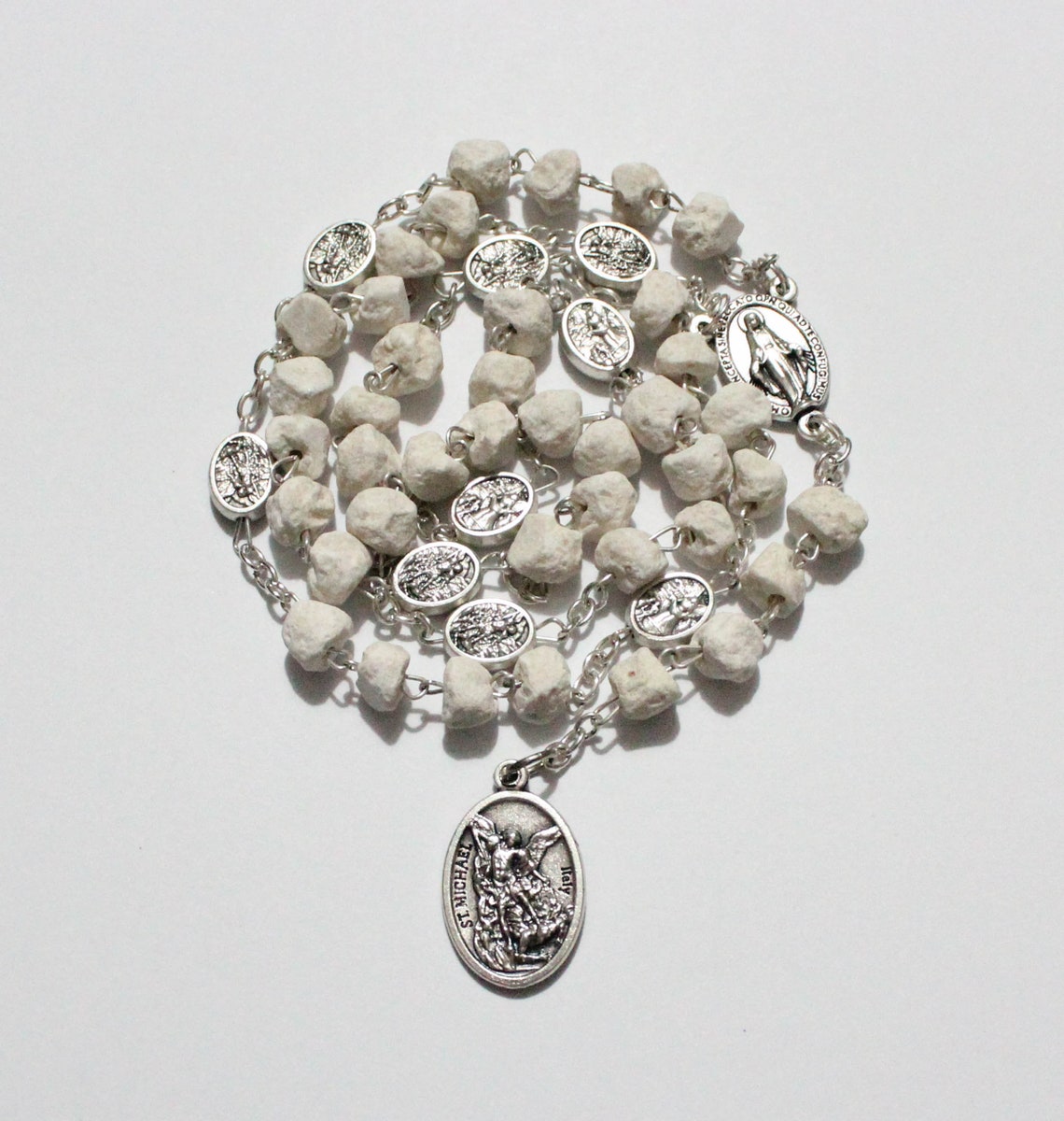 Saint Michael the Archangel Stone Chaplet With St. Michael - Etsy