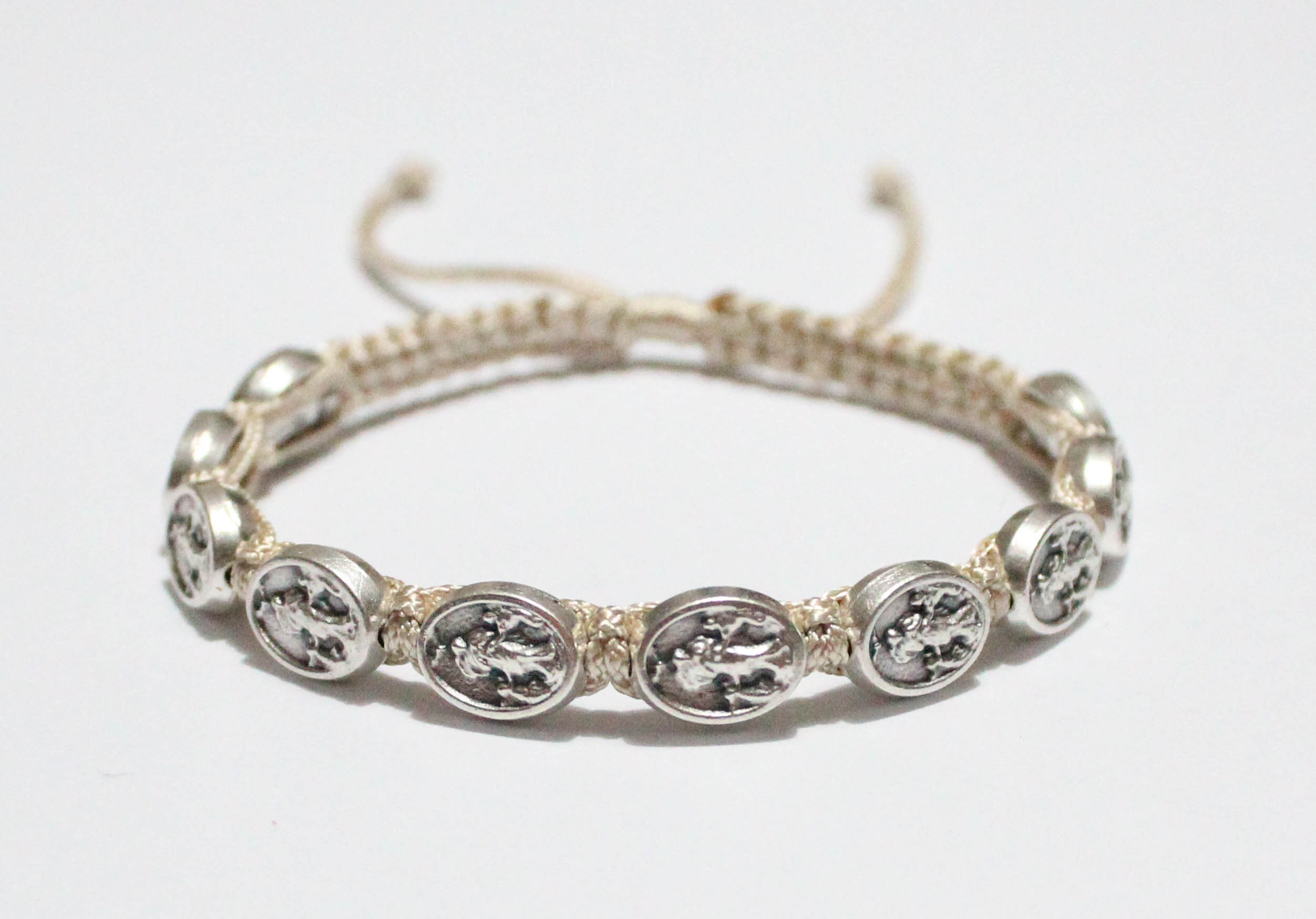 Mary Untier of Knots Metal Medal Bracelet on Cord Our Lady - Etsy