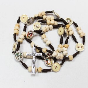 Chaplet of the Way of the Cross Stone Beads, Stations of the Cross ...