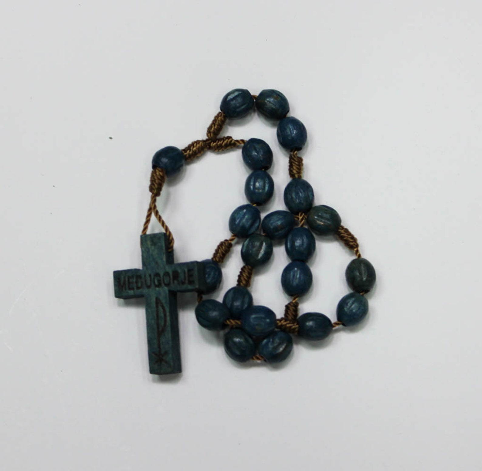 Medjugorje Peace Rosary Wood Beads Chaplet of Peace | Etsy