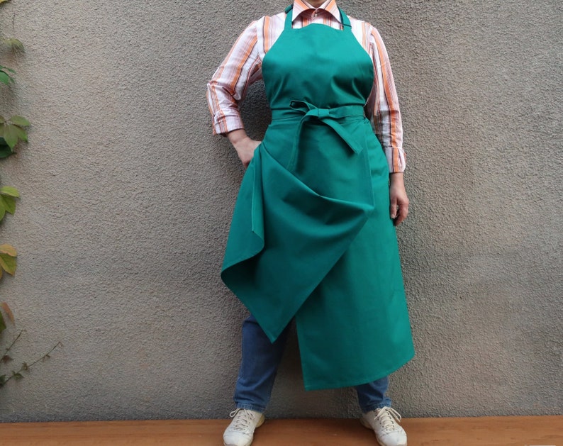 Smock Apron For Women Split Leg Pottery Apron Heavy Apron Etsy