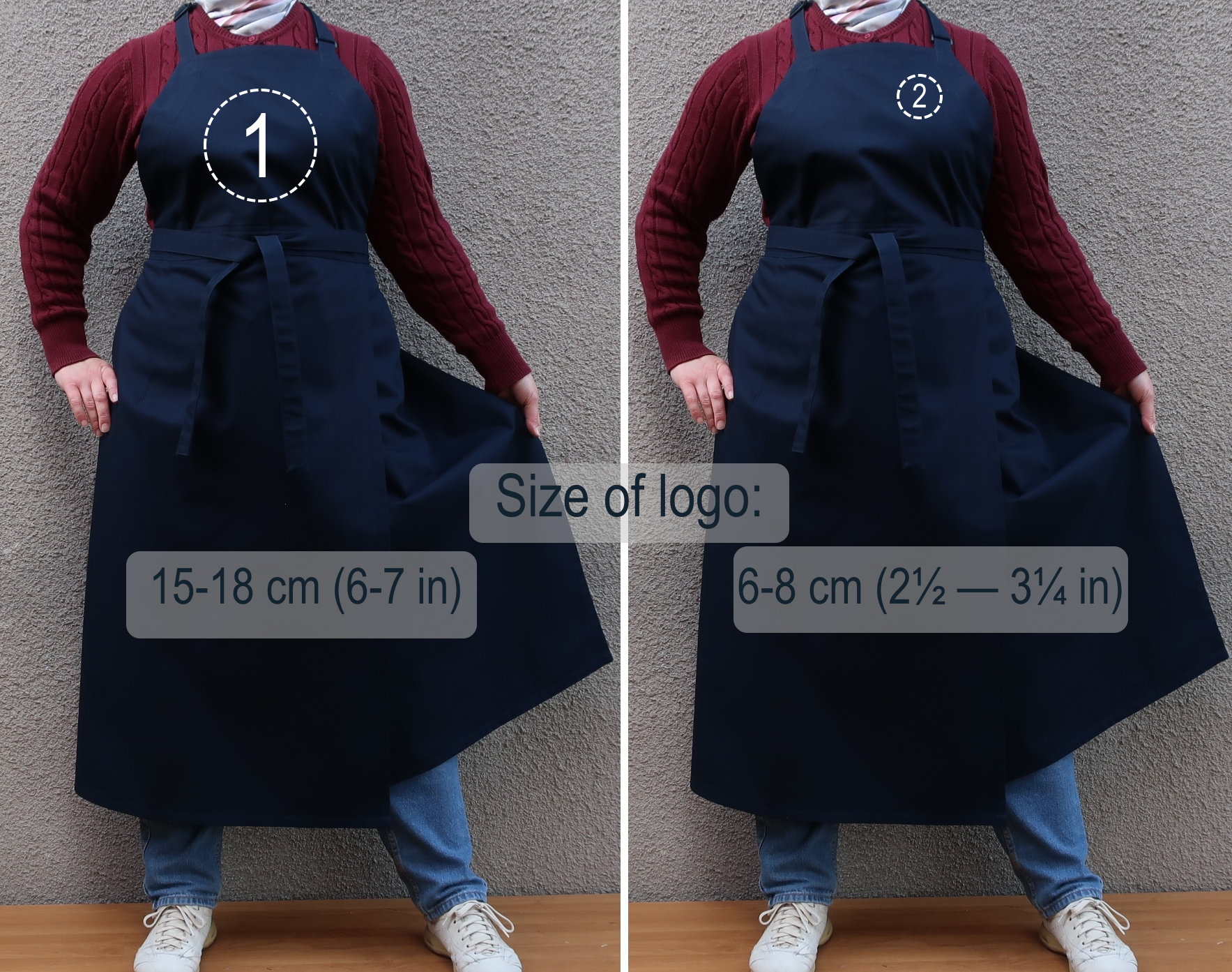 Customized Apron Logo. Individual Business Logo on the Apron. | Etsy