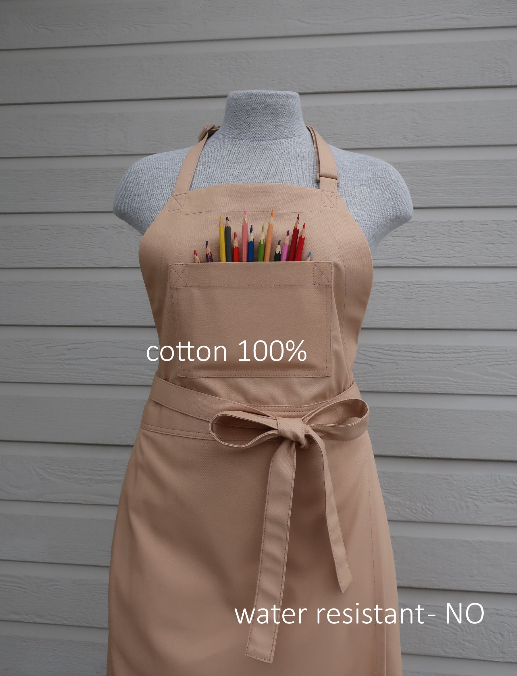 Gardener smock. Ready to ship pottery apron. Split leg apron | Etsy