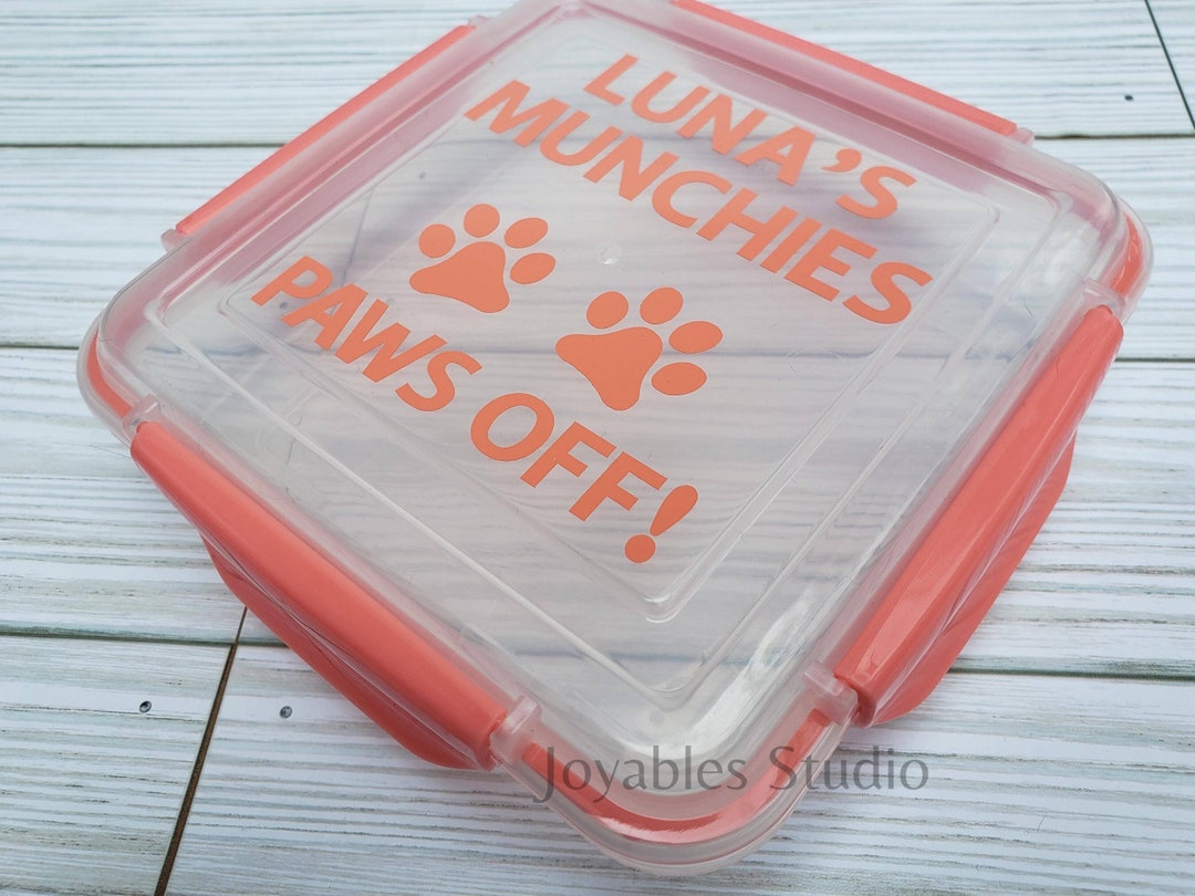 Dog Travel Lunch Box Personalized Dog Food Container Available in 3 ...
