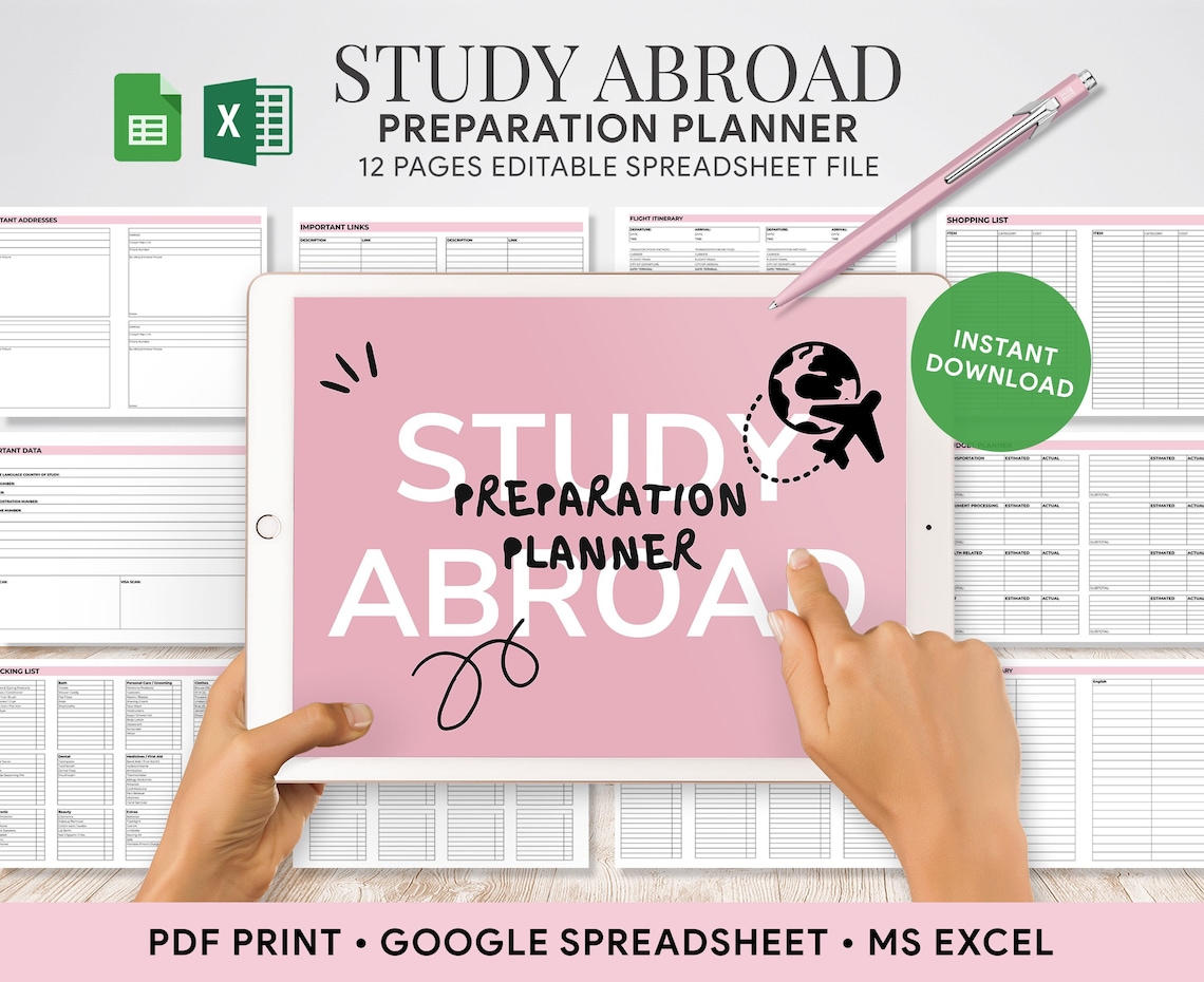 Study Abroad Planner, Student Travel Planner, Student Expense Tracker ...
