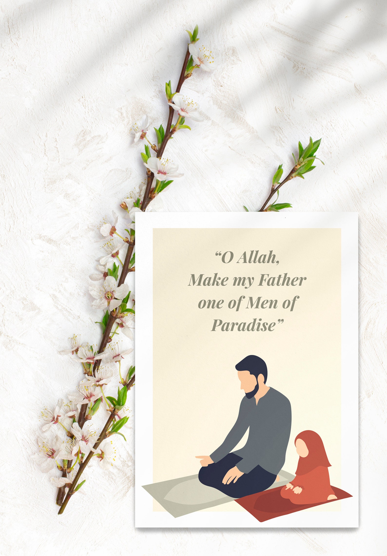Muslim Father Greeting Card, Muslim Father's Day Card, Printable, Gift ...