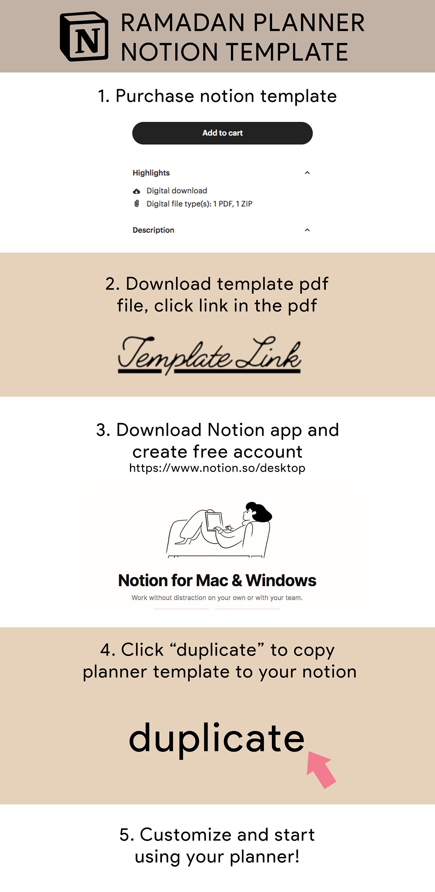 Ramadan Planner, Digital Planner, Notion Template, Muslim Journal, Digital Journal, Islamic ...