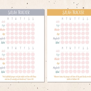 Muslim Prayer Tracker Digital + Bonus Quran Journal, PDF File, Salah ...