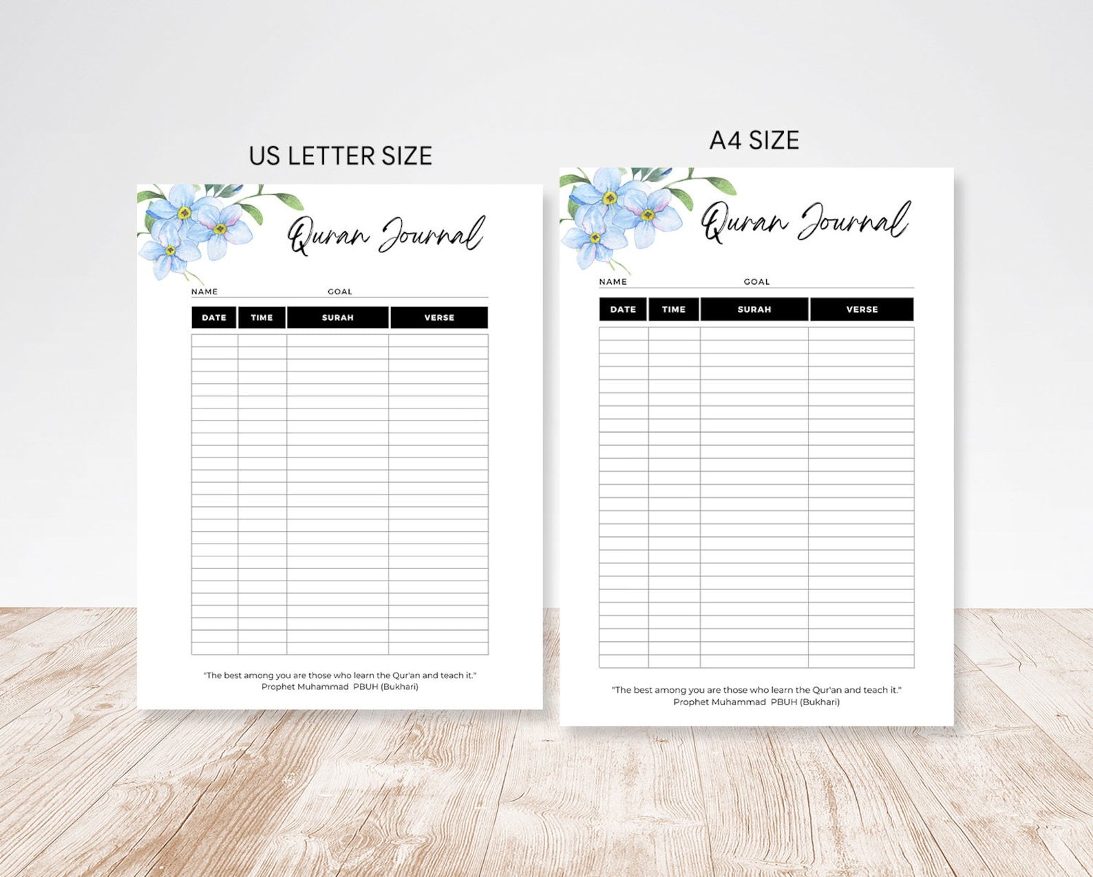 Quran Journal Quran Tracker Muslim Printable Muslim Planner - Etsy