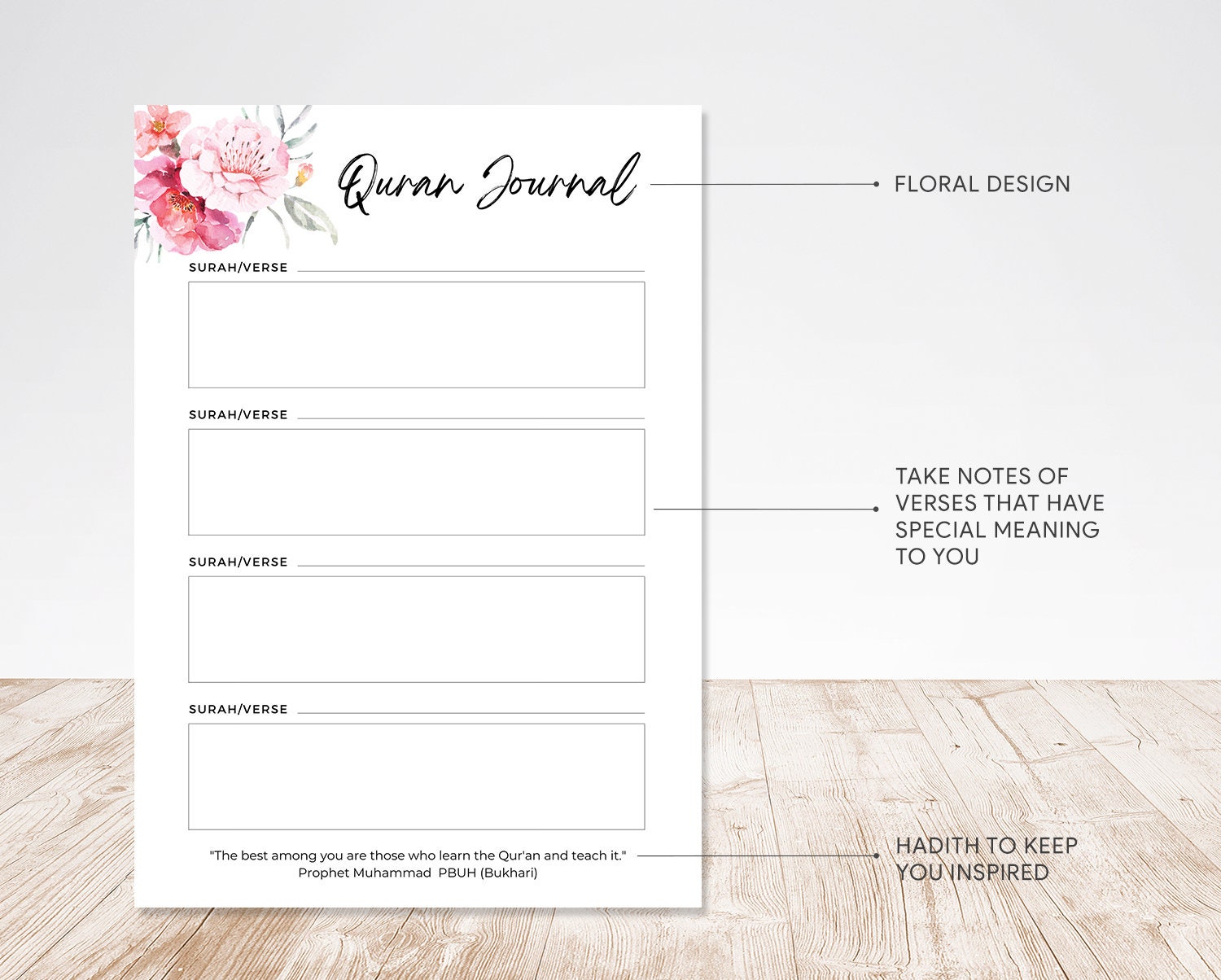 Quran Journal, Quran Tracker, Muslim Printable, Muslim Planner Insert ...