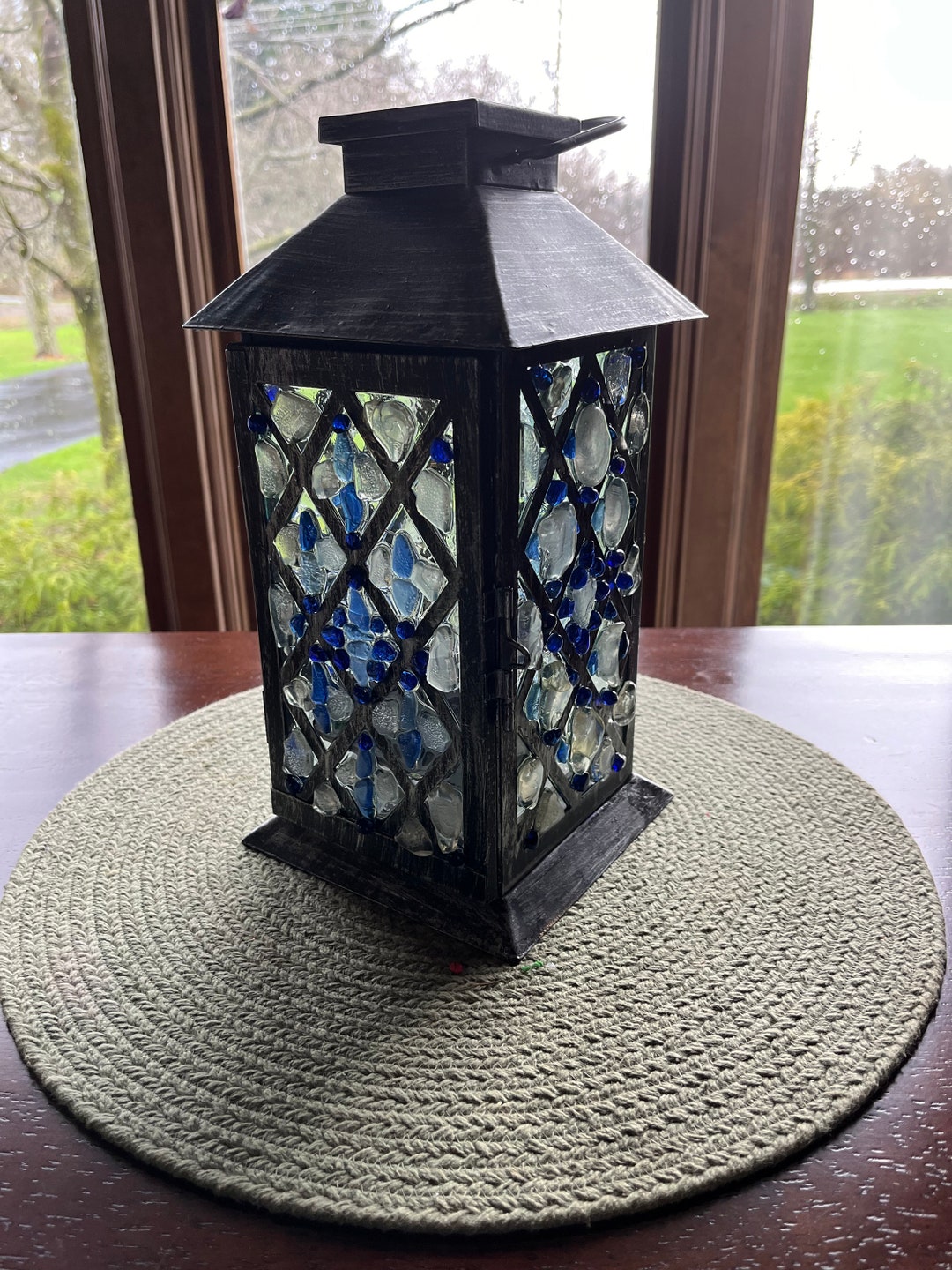 Sea Glass Lantern - Etsy