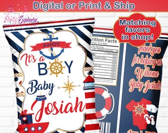 Nautical Chip Bag | Etsy