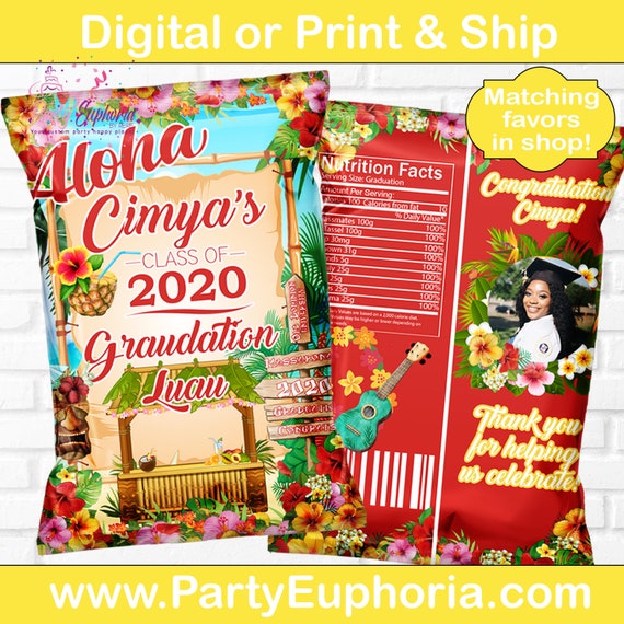 Graduation Favors Graduation Chip Bag Graduation Party - Etsy
