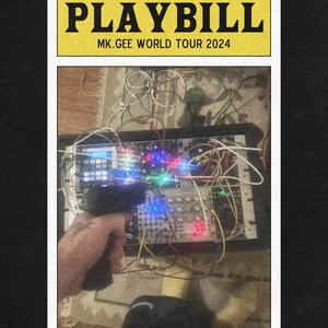 Mk.gee Playbill World Tour 2024 T-shirt Merch Unisex Heavyweight ...