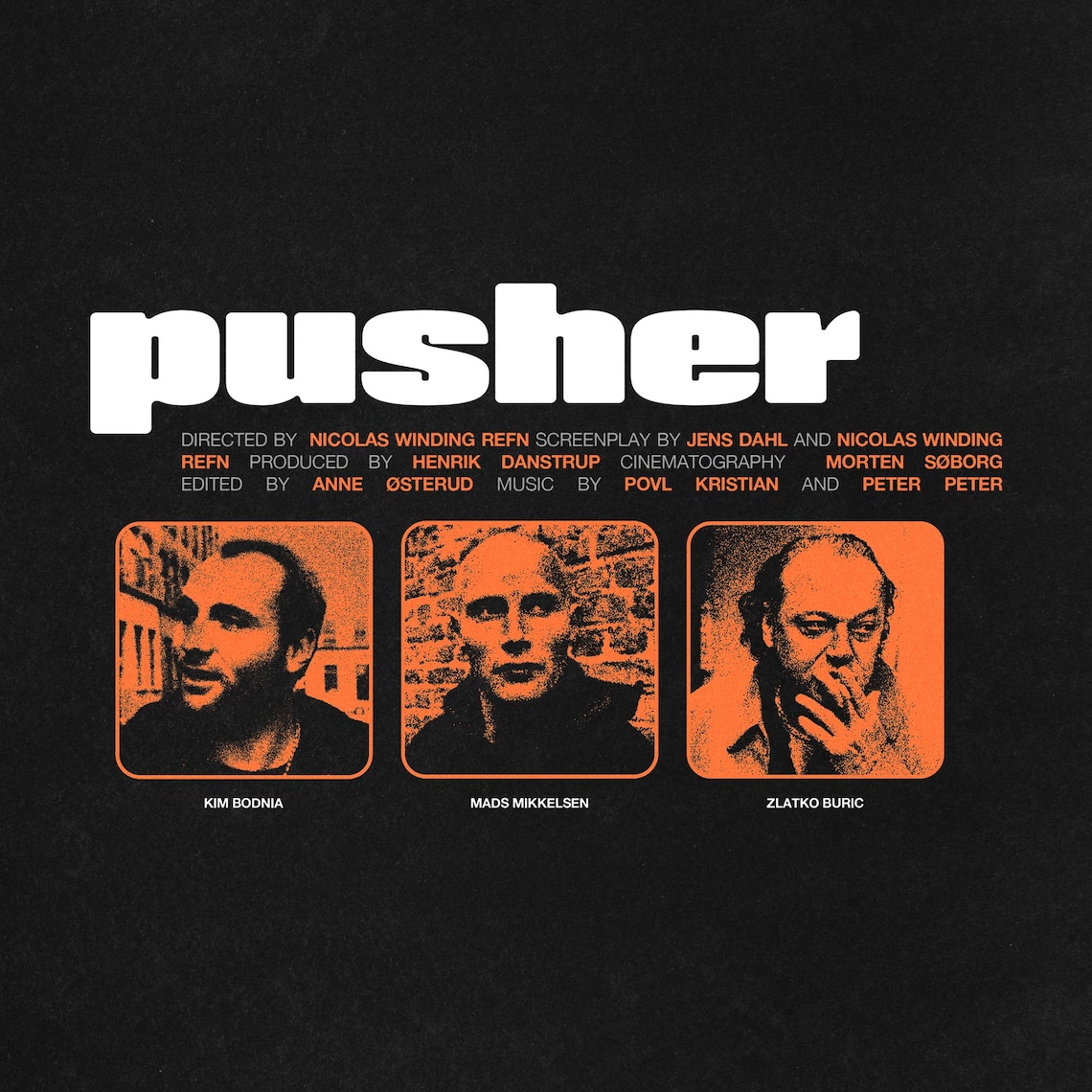 Pusher Film T-shirt: Mads Mikkelsen, Cult Movie Graphic Tee - Etsy