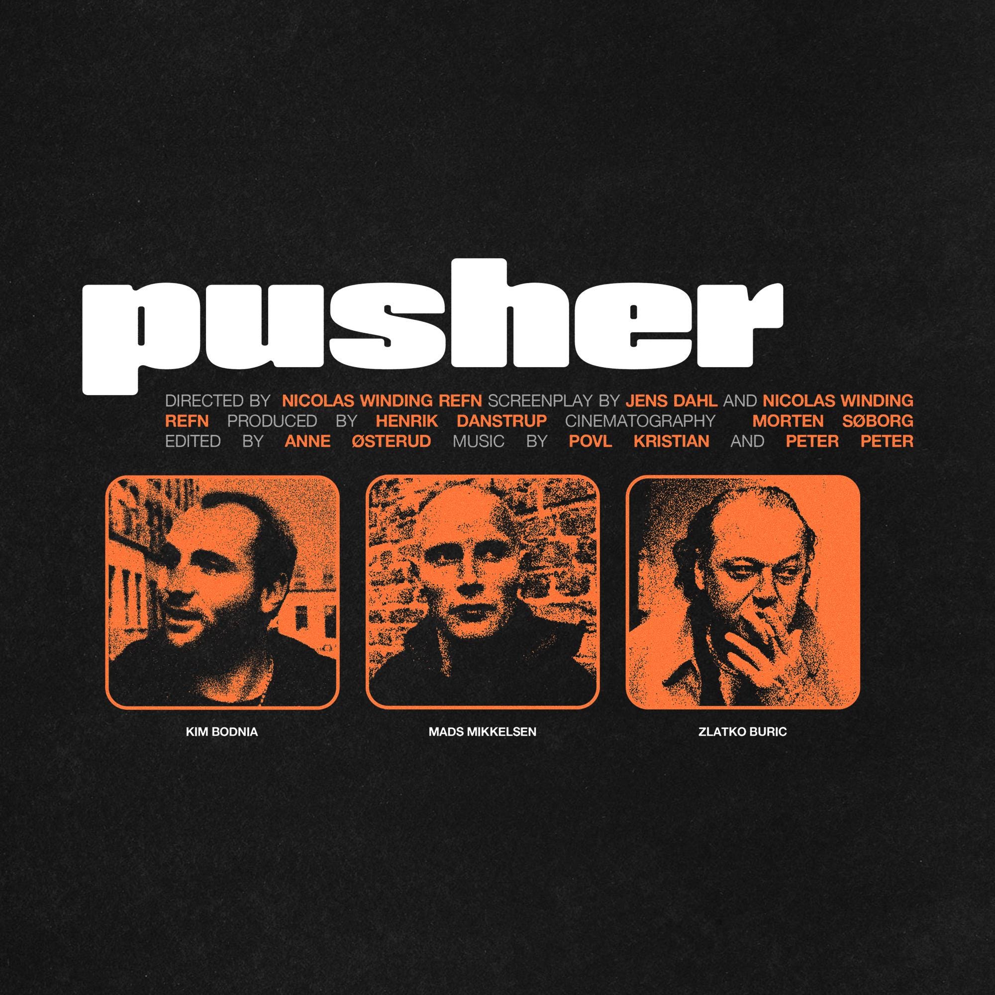 Pusher Film Movie T-shirt Merch Design Artwork Unisex Streetwear Mads ...