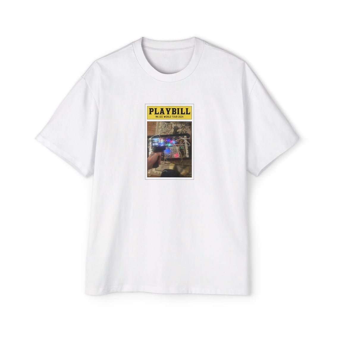 Mk.gee Playbill World Tour 2024 T-shirt Merch Unisex Heavyweight ...