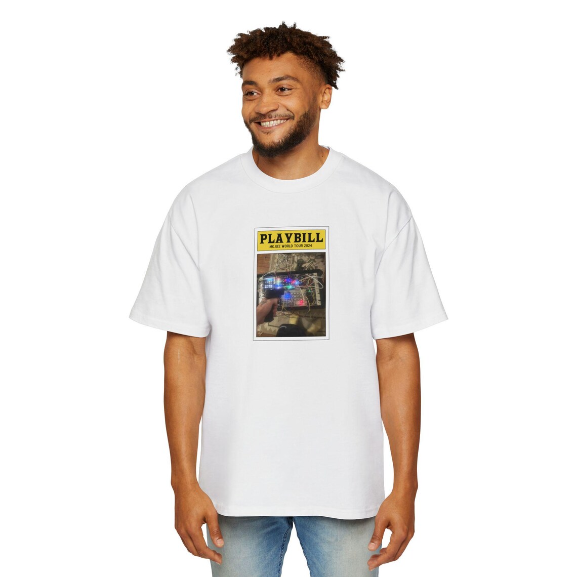 Mk.gee Playbill World Tour 2024 T-shirt Merch Unisex Heavyweight ...