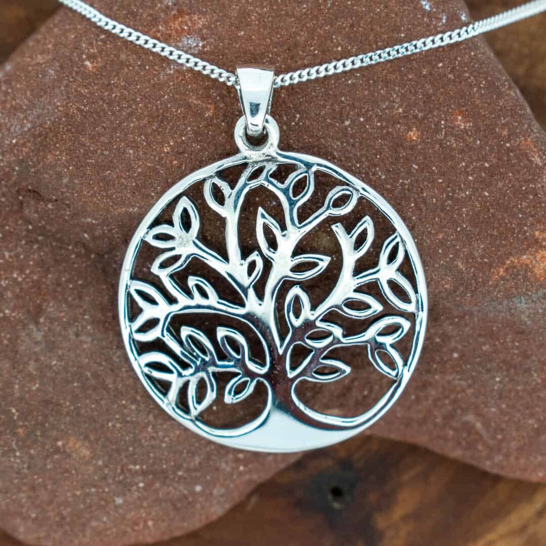 Large Sterling Silvertree of Life Pendant - Etsy
