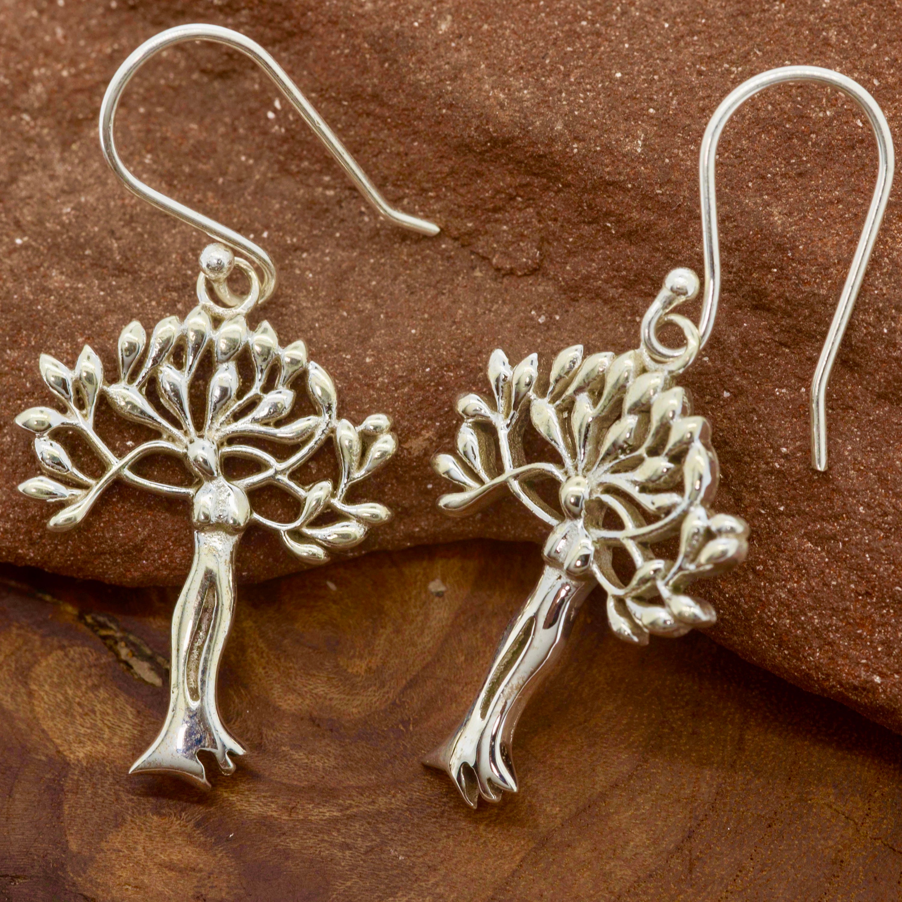 Silver Tree Goddess Pendant Smalllady Tree Necklaceunique - Etsy