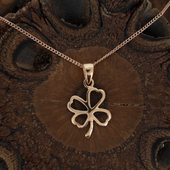 Four leaf clover necklace rose gold store