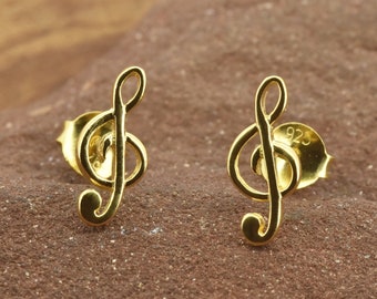 Music Note Earrings - Etsy