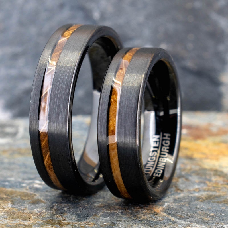 Wood Metal Ring - Etsy