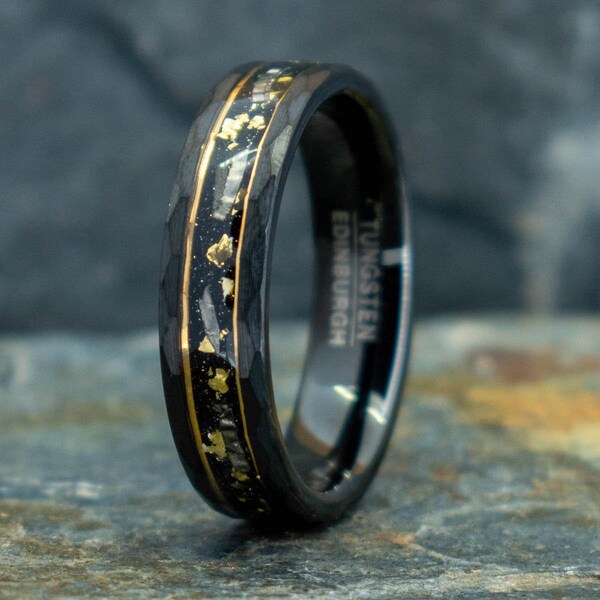 Meteorite Ring - Etsy UK