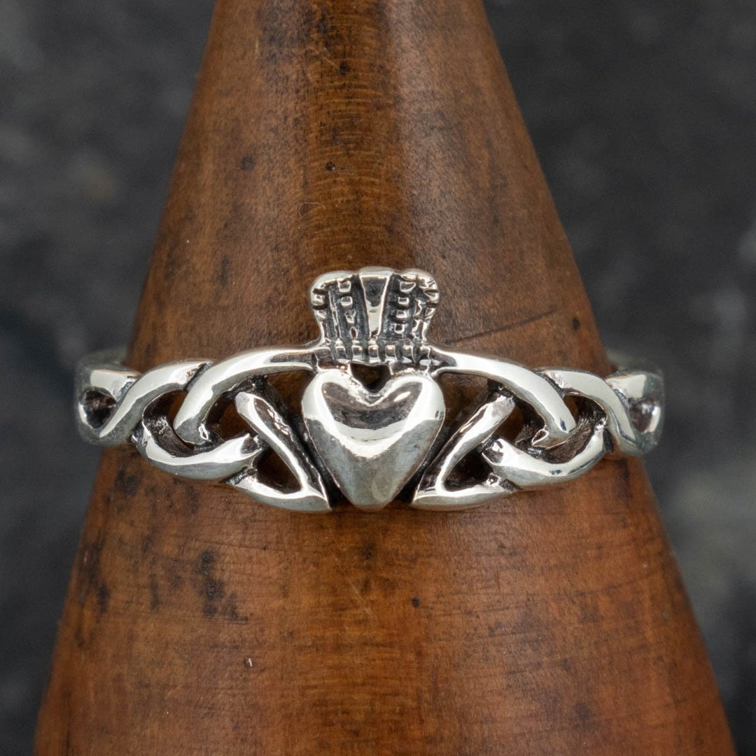 Sterling Silver Claddagh Ring: Irish Friendship & Love - Etsy UK