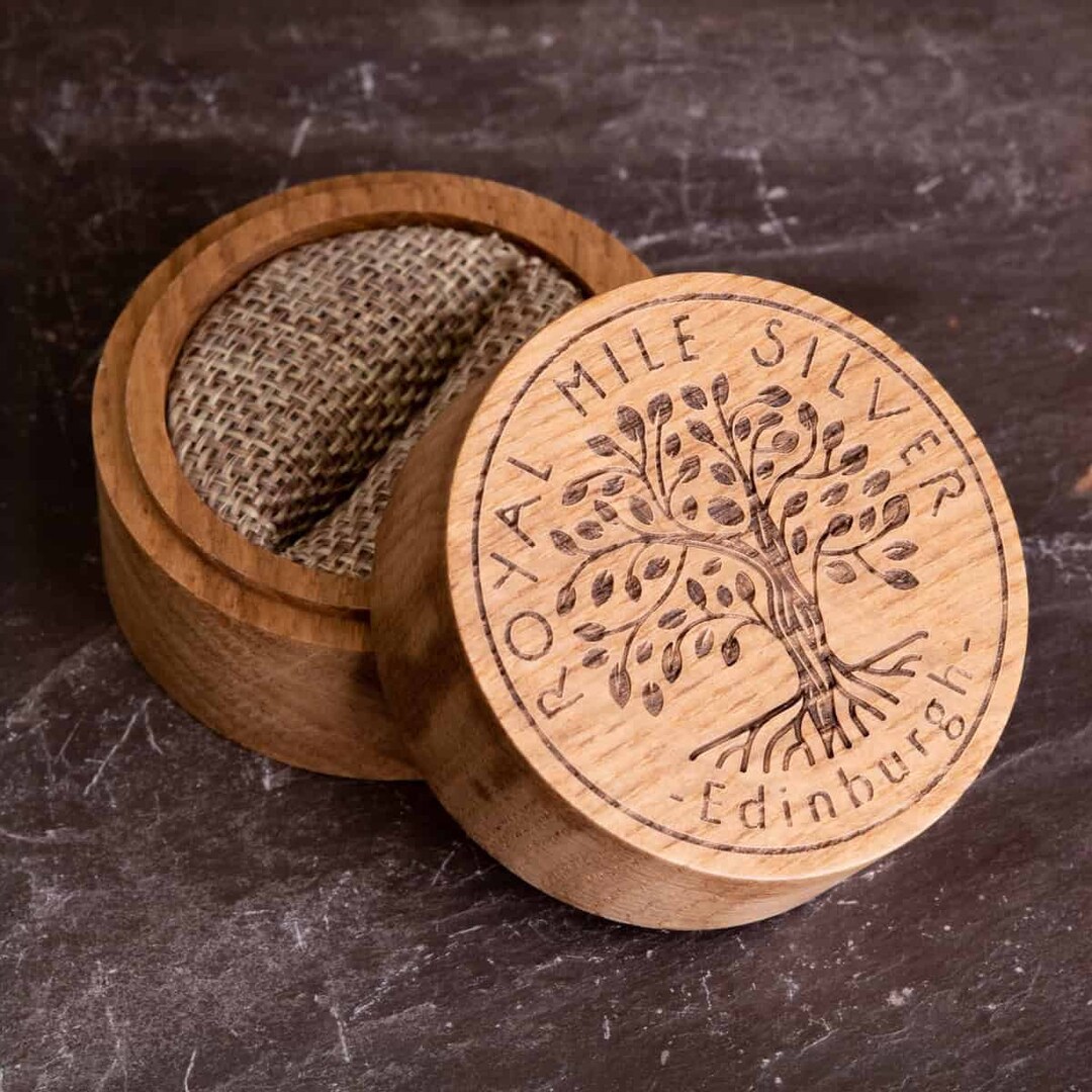 Upcycled Whisky Cask Wood Ring Box | Branded or Plain Option | Proposal ...