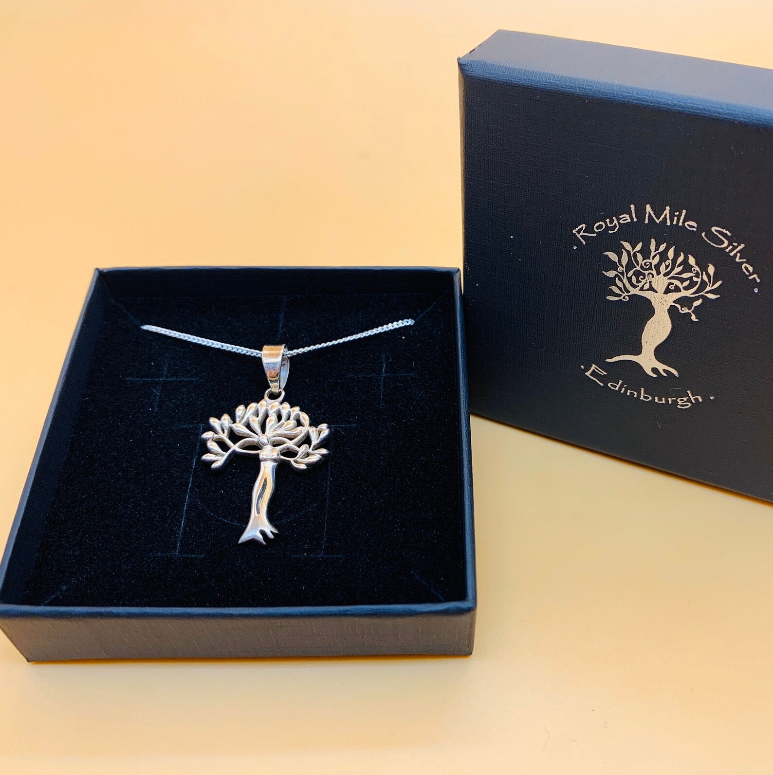 Silver Tree Goddess Pendant Smalllady Tree Pendantunique | Etsy