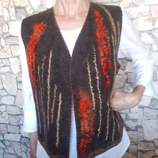 Felt Vest - Etsy