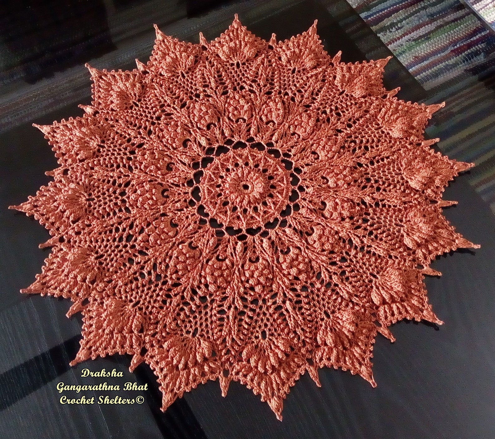Draksha - PATTERN for a Textured Crochet Doily - Etsy