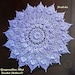 Draksha PATTERN for a Textured Crochet Doily - Etsy