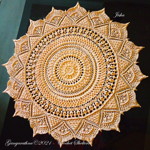 Jisha PATTERN for a Textured Doily - Etsy