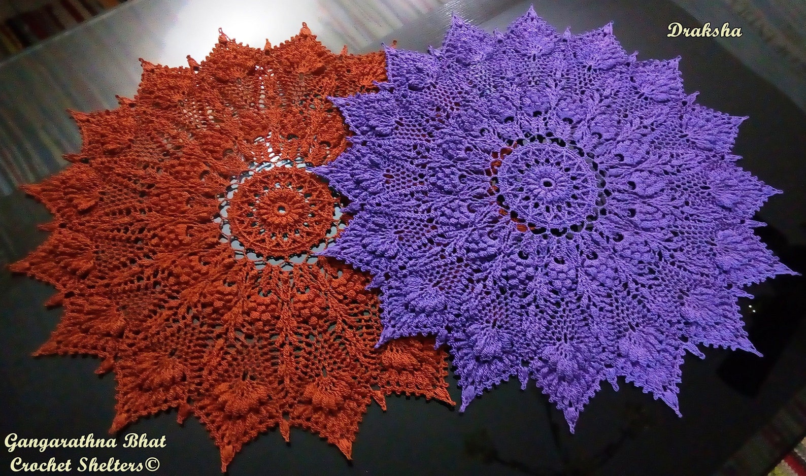 Draksha - PATTERN for a Textured Crochet Doily - Etsy