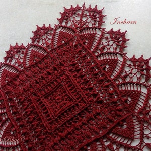 Inchara PATTERN for a Textured Crochet Doily - Etsy