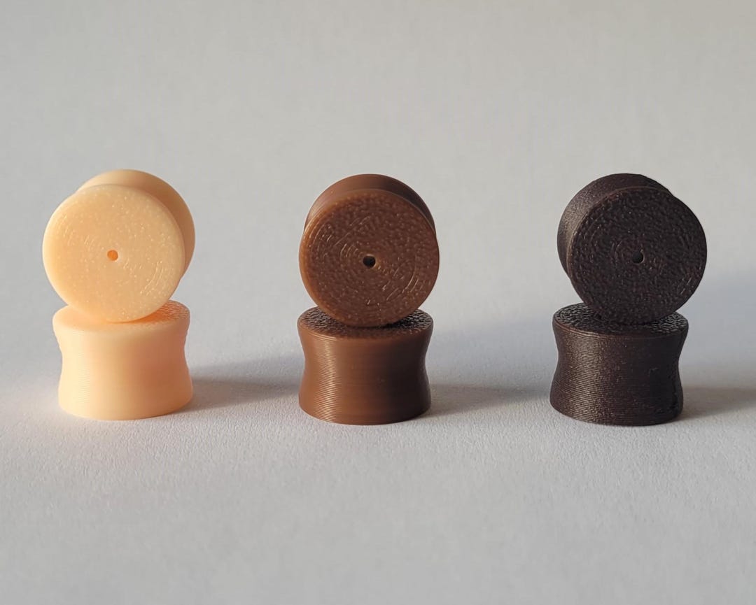 Stud Plugs - Skin Tones - Allows You to Wear Earrings (pair) - Etsy