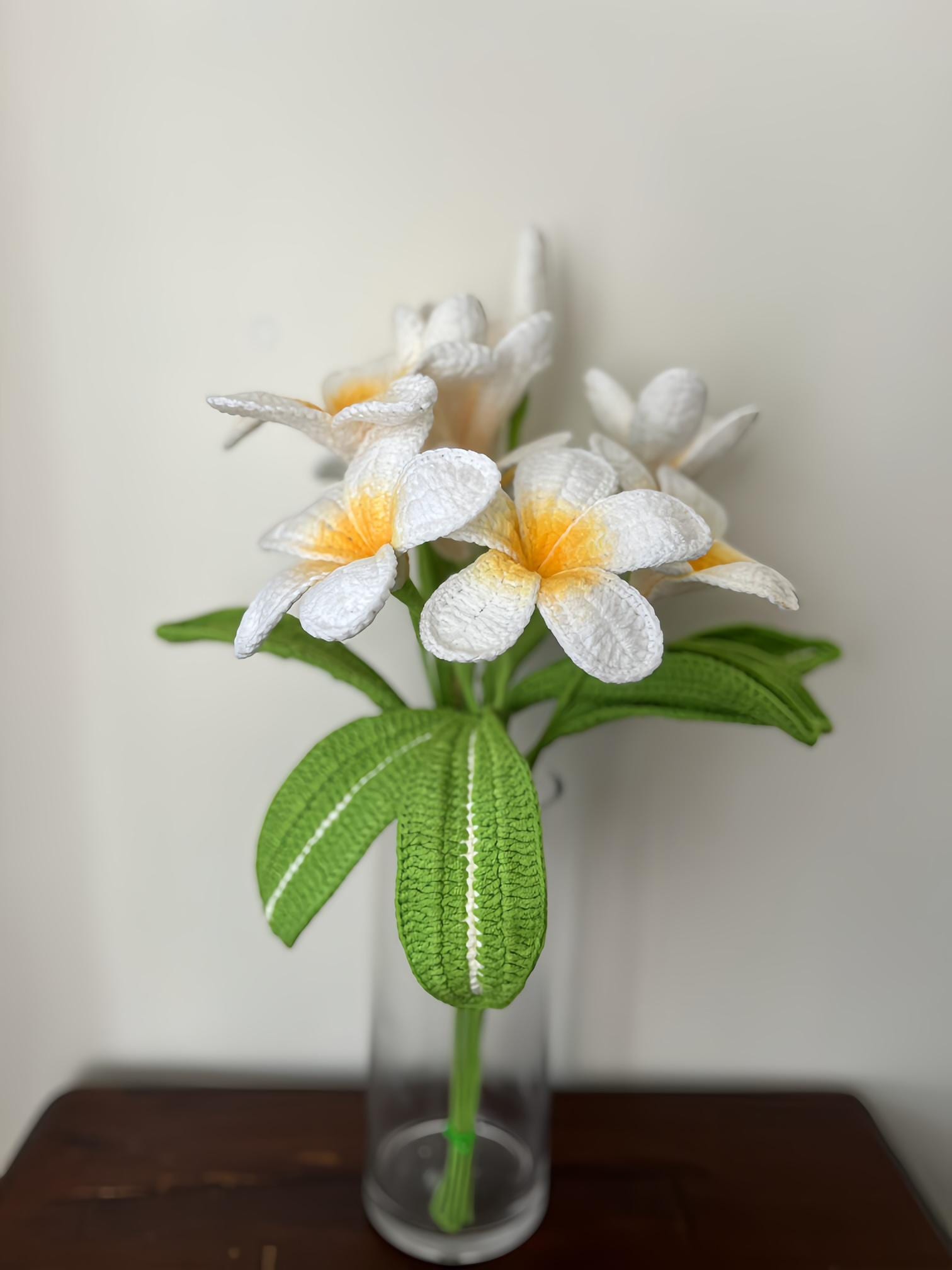 Plumeria Crochet Pattern: Realistic Frangipani Flower Tutorial- Beginner Friendly (PDF Download ...