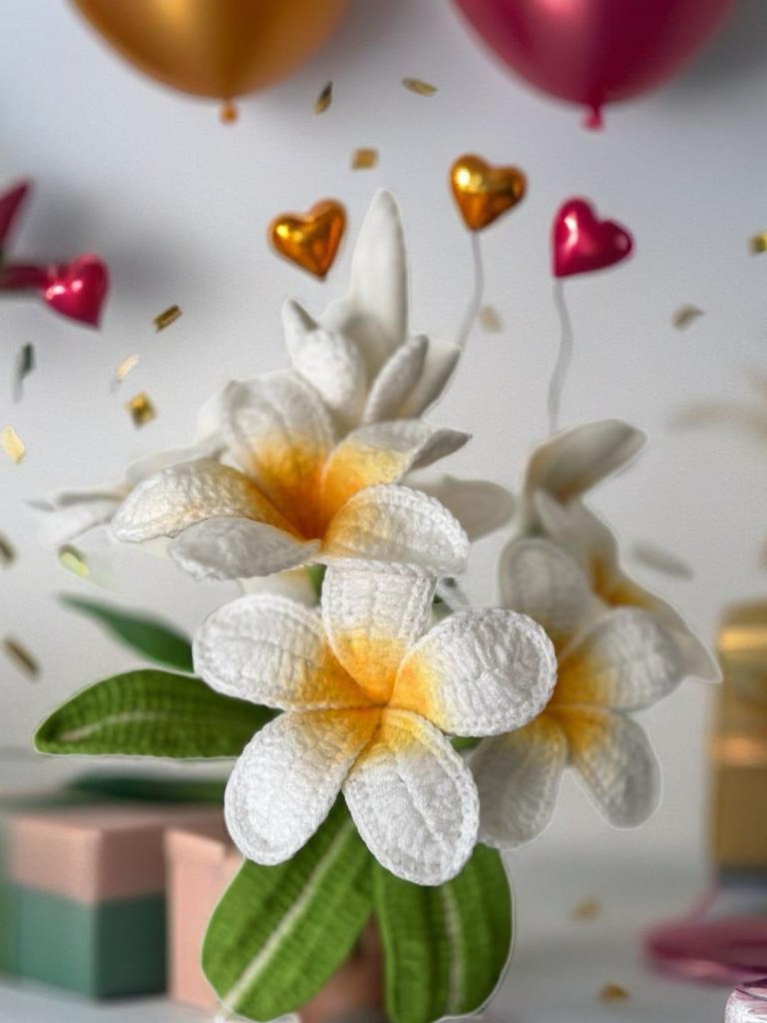 Plumeria Crochet Pattern: Realistic Frangipani Flower Tutorial- Beginner Friendly (PDF Download ...