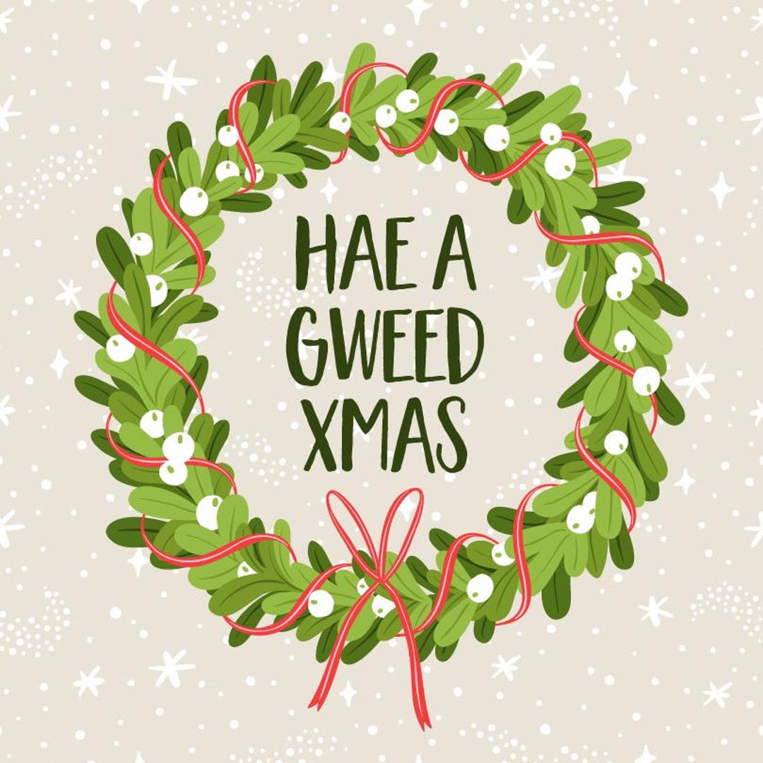 Doric Christmas Card, 'hae a Gweed Xmas' - Etsy