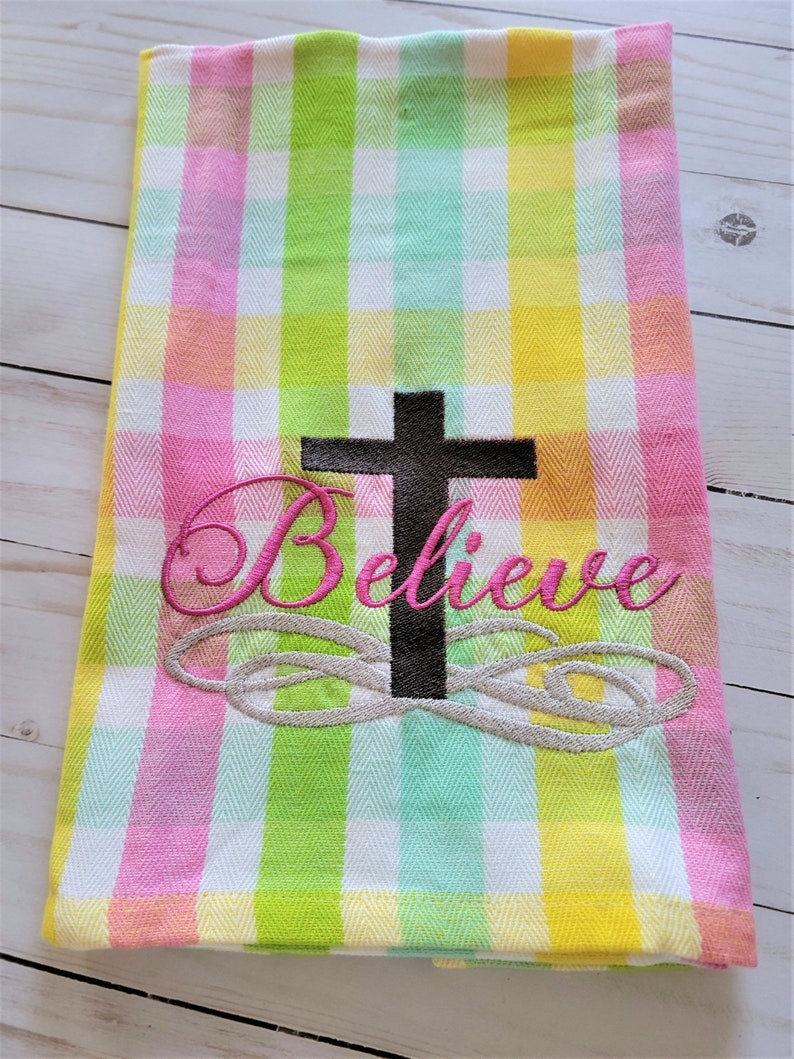 Believe Cross this is a Digital Download for an Embroidery - Etsy