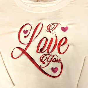 I Love You Machine Embroidery Design- This is a Digital Download Only ...
