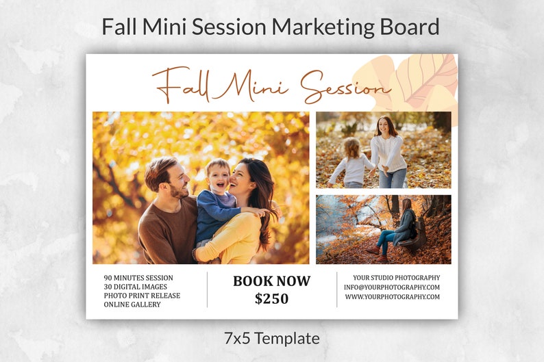 Fall Mini Session Template Autumn Mini Session Flyer Template ...