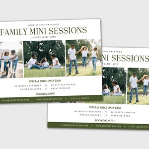 Family Mini Session Template | Mini Session Template for Family ...