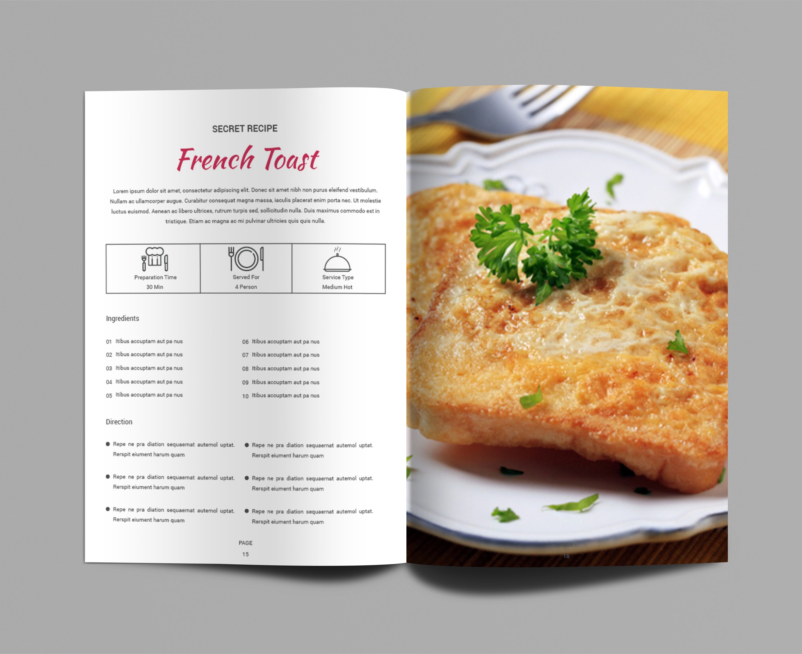 Recipe Book Recipe Template Recipe Book Template - Etsy