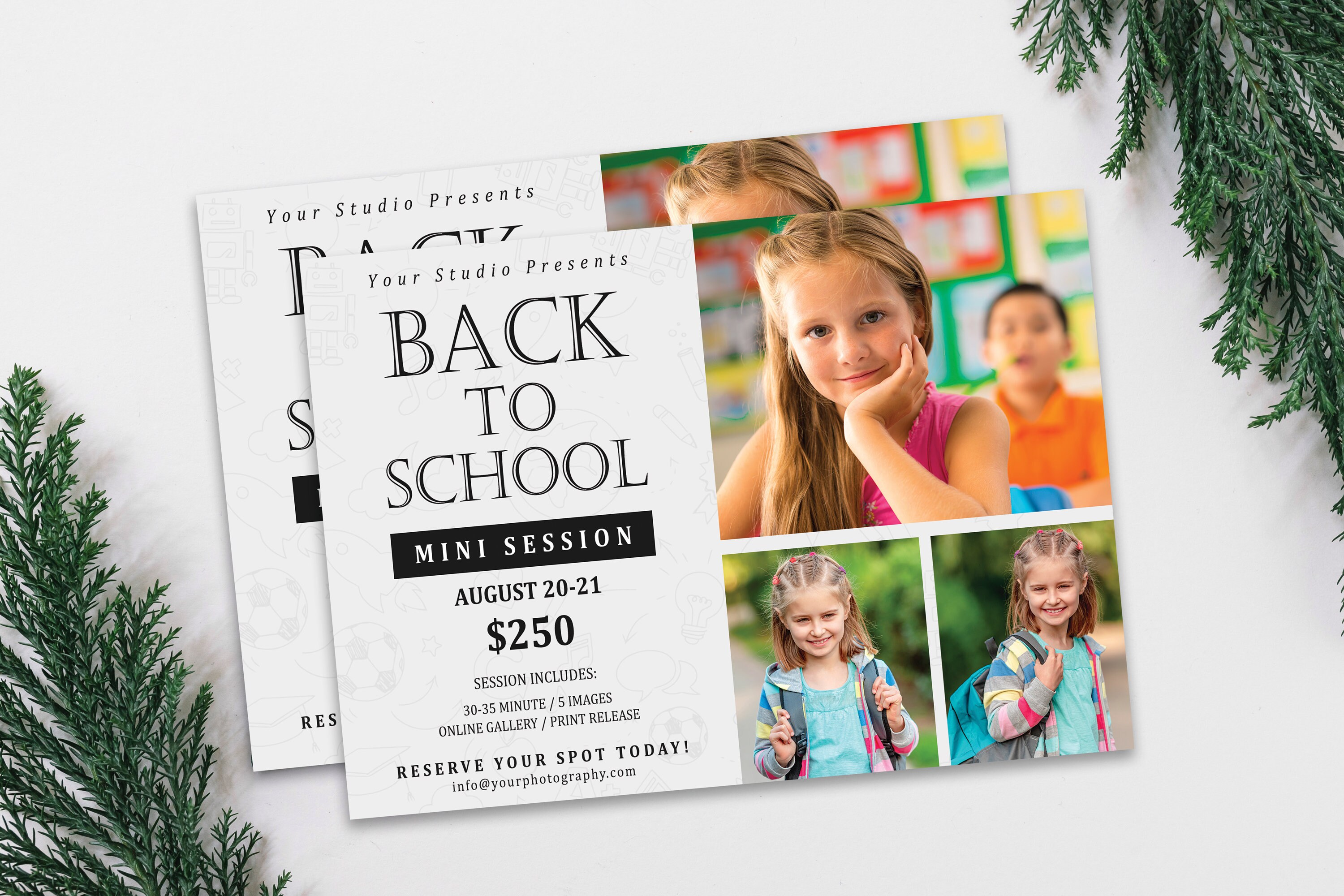 Back to School Mini Session Template Back to School Sessions School ...