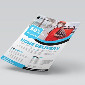 Delivery Service Flyer | Multipurpose Home Delivery Service Flyer ...