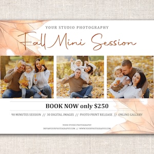 Fall Mini Session Template Autumn Mini Session Flyer Template ...
