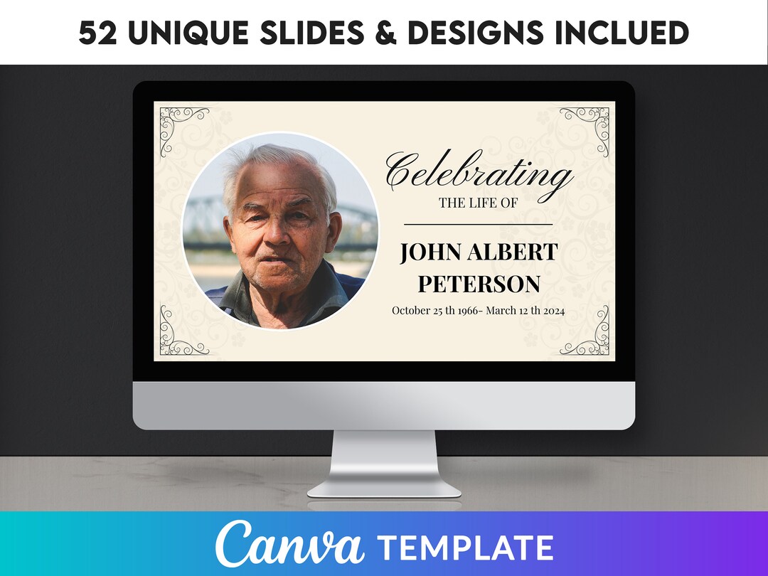 Beach Funeral Slideshow Template | Memorial Video Template ...